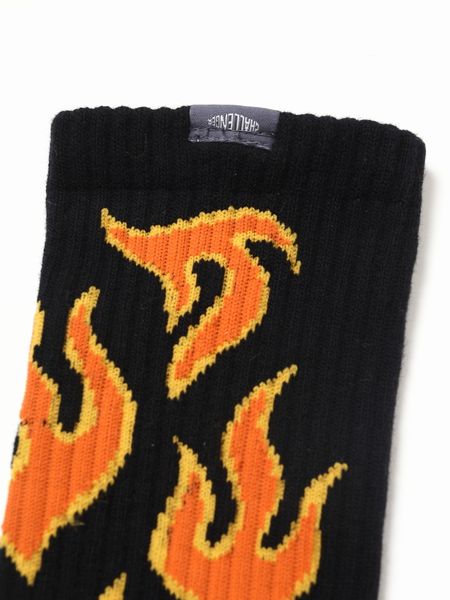 CHALLEGER / FIRE SOCKS - Orange/Black
