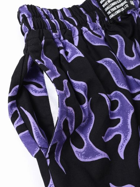 CHALLEGER / FIRE PANTS - Purple/Black