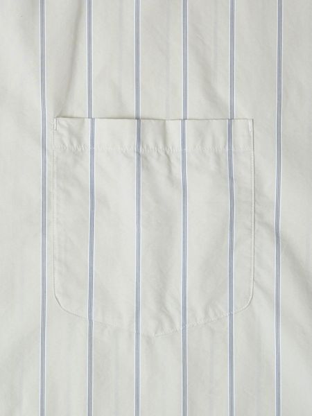 MAGIC STICK ENTERTAINMENT / 2FACE SS OPEN COLLAR SHIRTS -White Stripes-